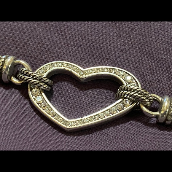 Brighton | Jewelry | Brighton Heart Chain Choker | Poshmark